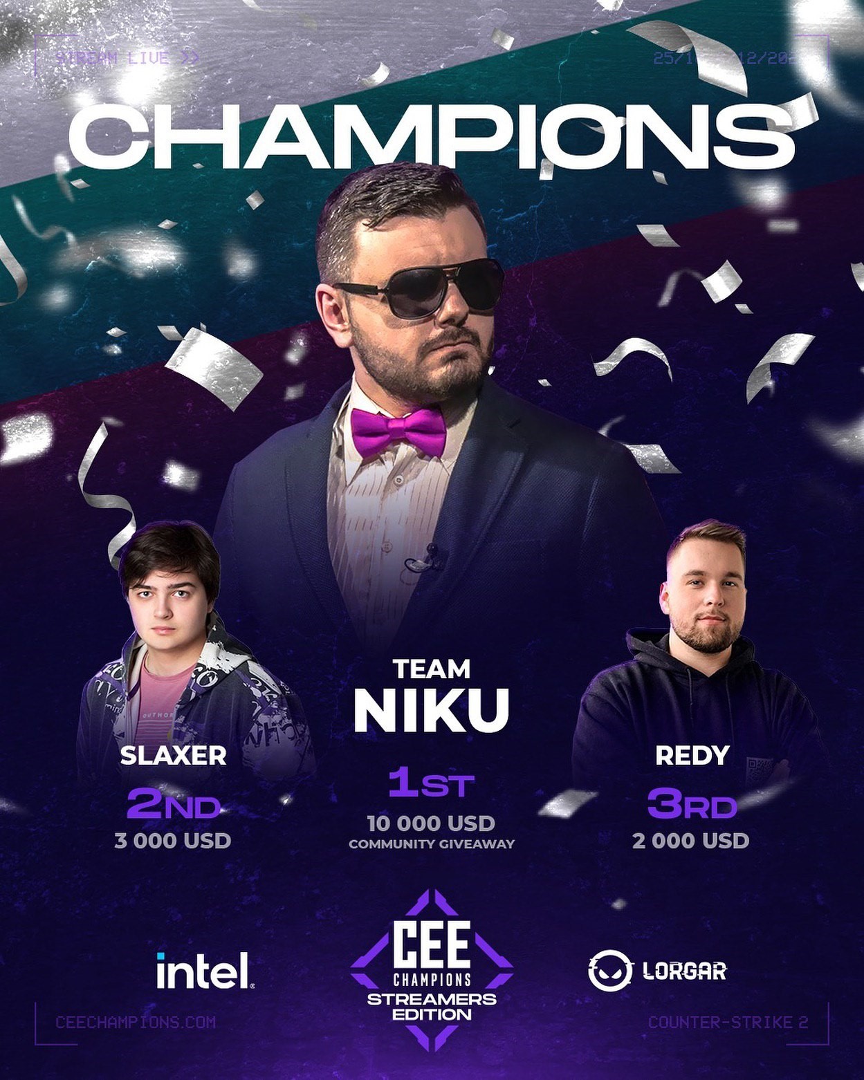 CEE Champions: Streamers Edition 2023 came to an end, but the giveaway ...